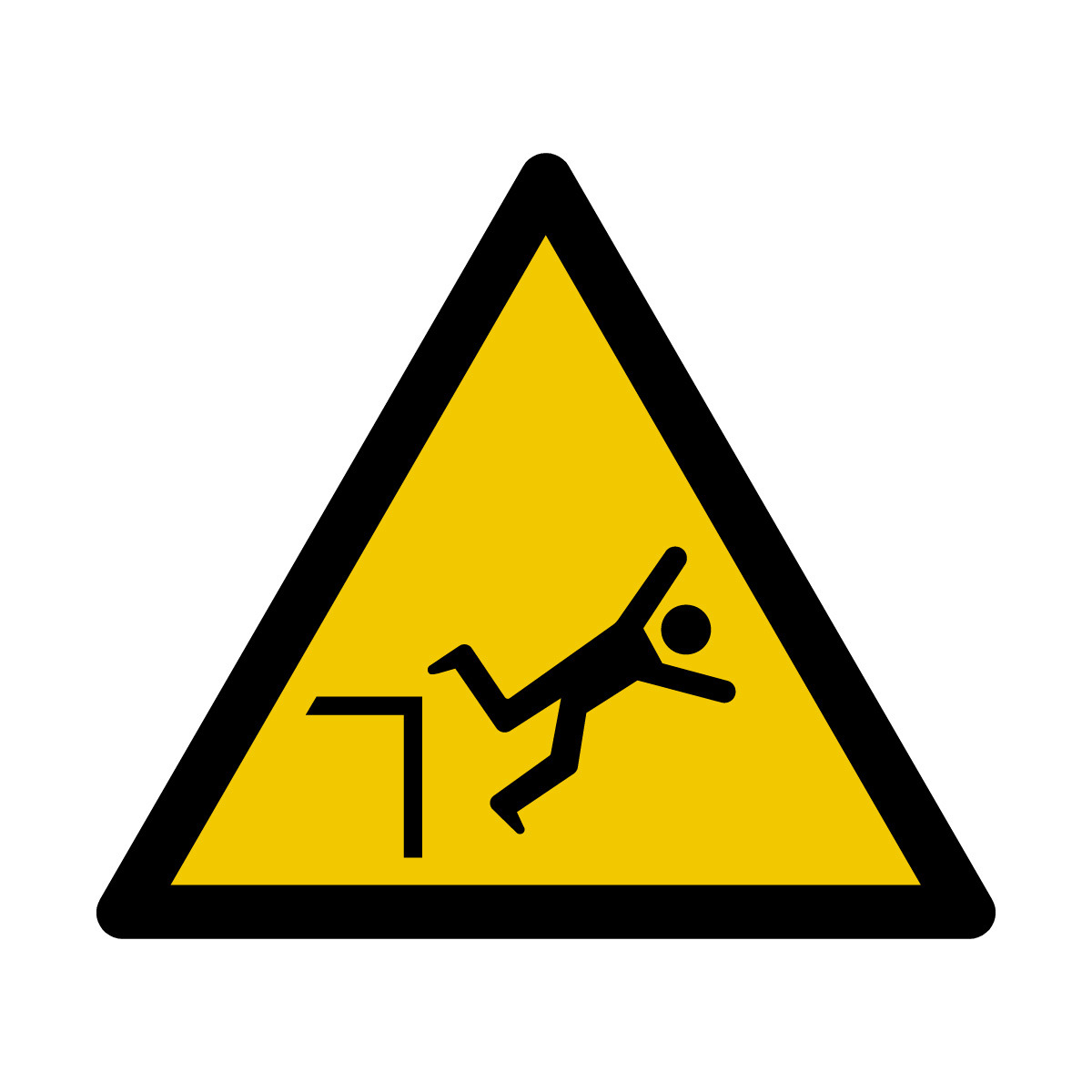 Panneau Risque de chute avec dénivellation | GRAVURE CONCEPT