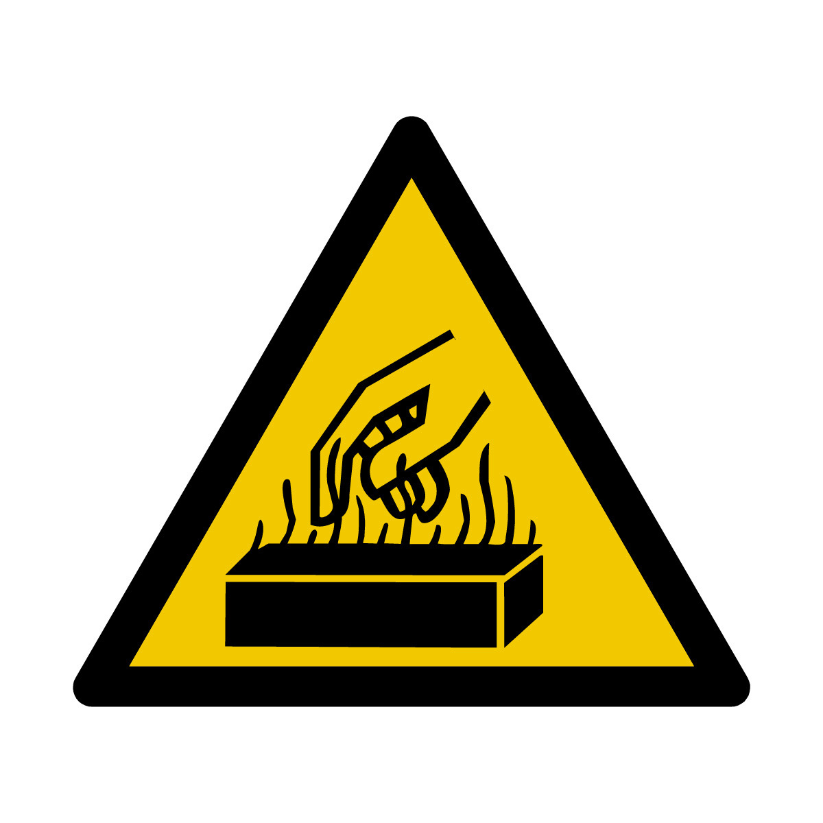 Panneau Risque de brûlure | GRAVURE CONCEPT