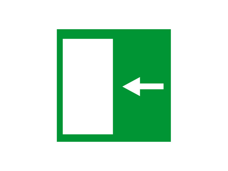 Panneau Evacuation - Issue de secours à gauche | GRAVURE CONCEPT