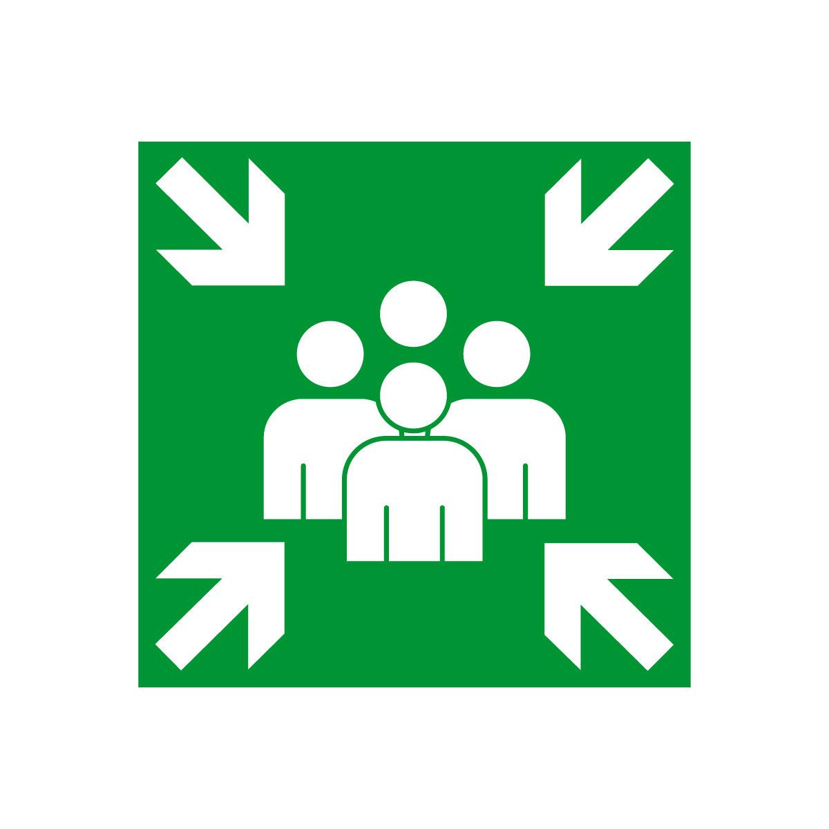 Panneau Evacuation - Point de rassemblement | GRAVURE CONCEPT