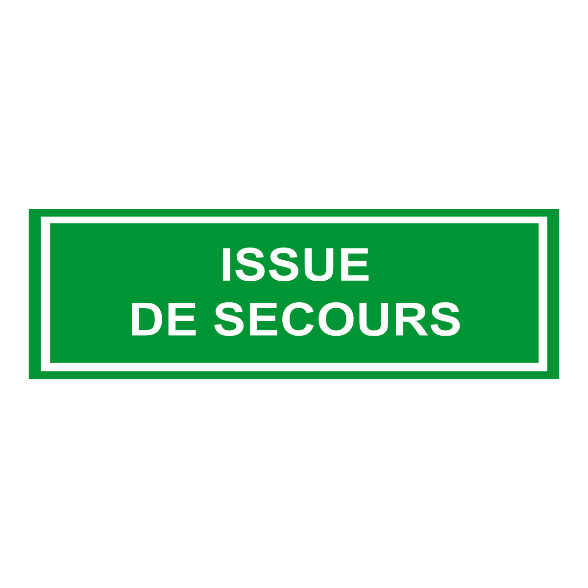 Panneau Evacuation - Issue de secours | GRAVURE CONCEPT