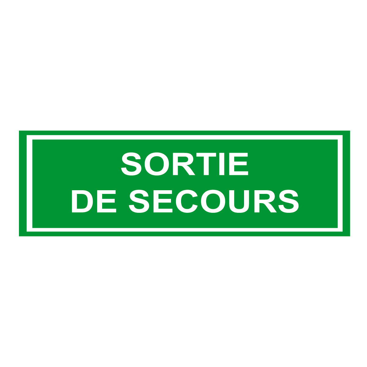 Panneau Evacuation - Sortie de secours | GRAVURE CONCEPT