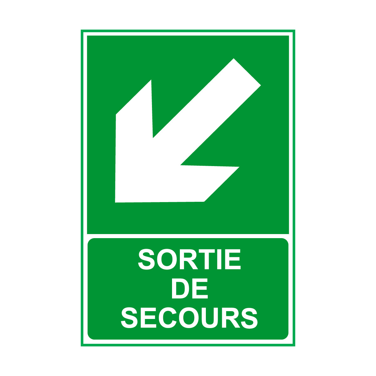 Panneau Evacuation - Sortie de secours | GRAVURE CONCEPT