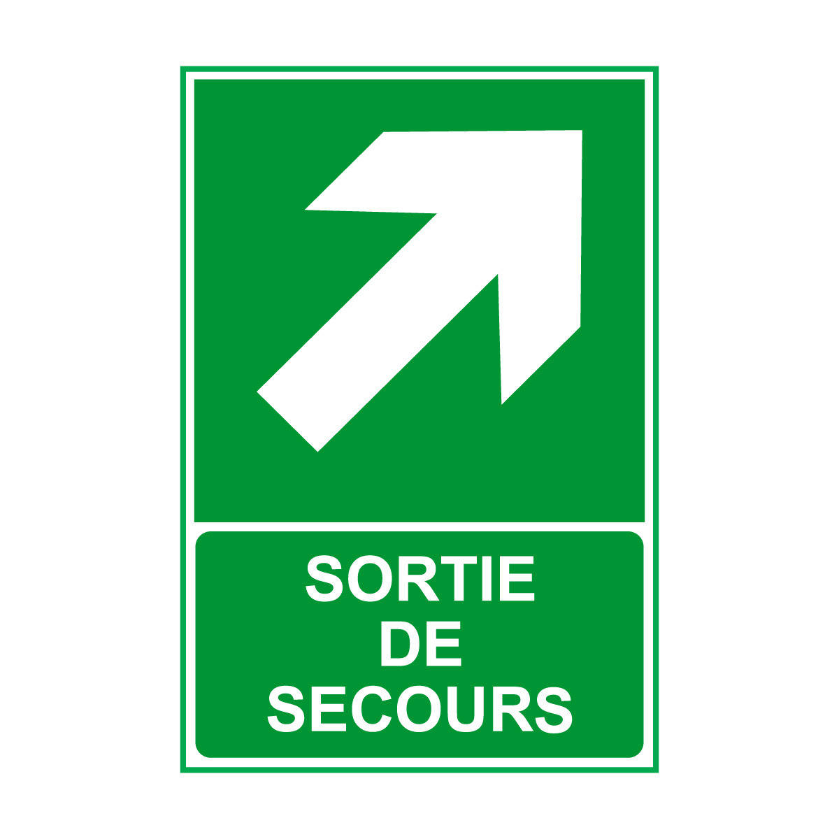 Panneau Evacuation - Sortie de secours | GRAVURE CONCEPT