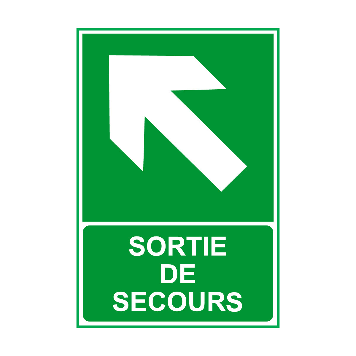 Panneau Evacuation - Sortie de secours | GRAVURE CONCEPT
