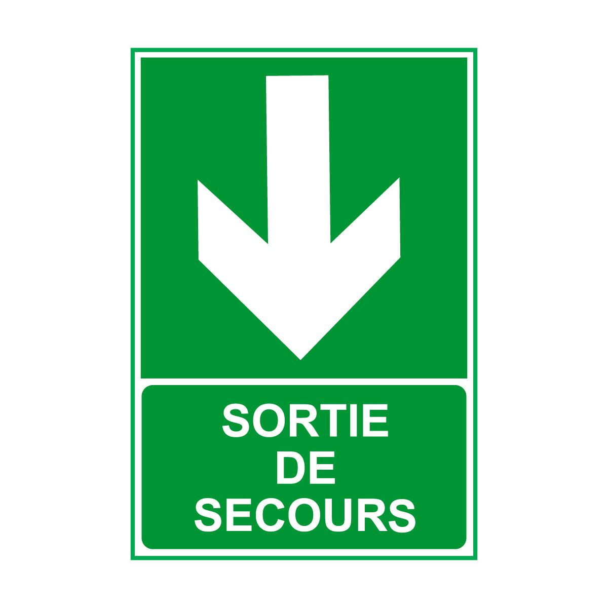 Panneau Evacuation - Sortie de secours | GRAVURE CONCEPT