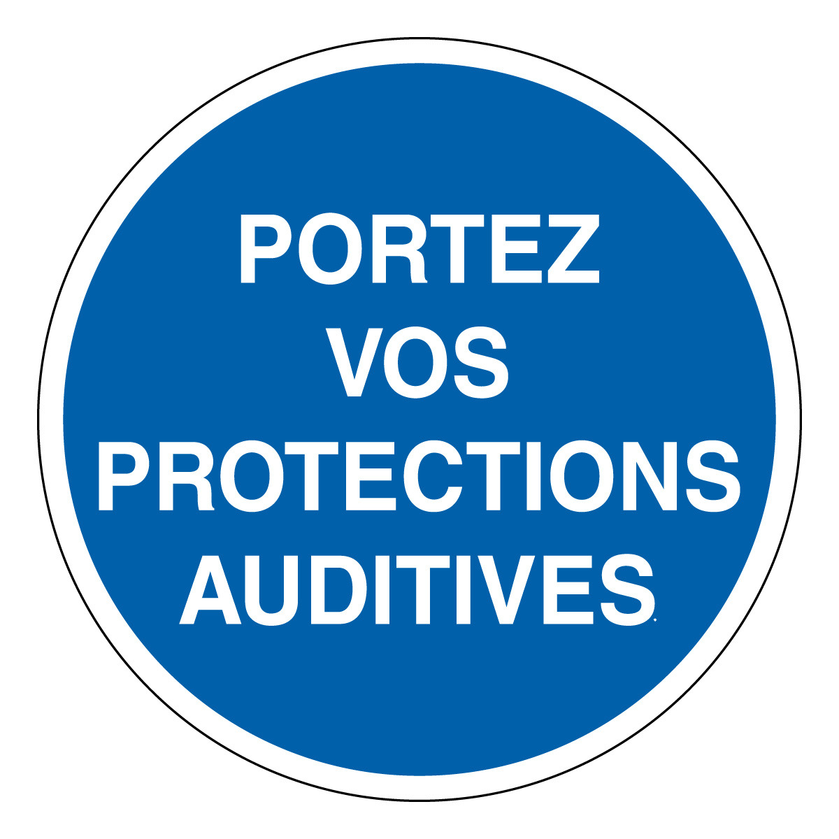 Panneau Portez vos protections auditives | GRAVURE CONCEPT