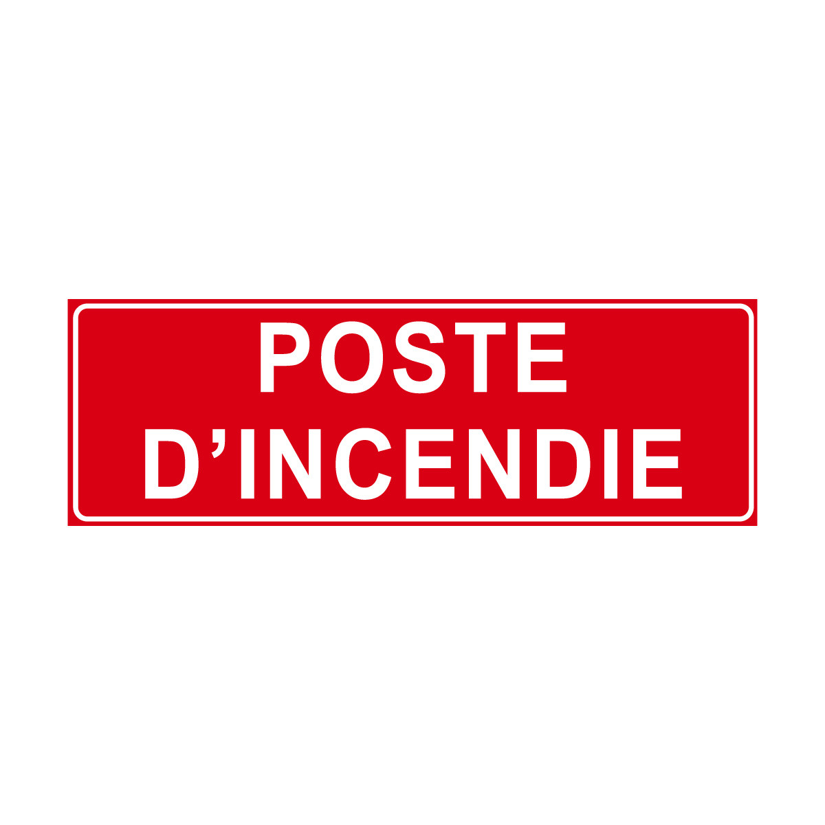 Panneau Incendie - Poste d'incendie | GRAVURE CONCEPT