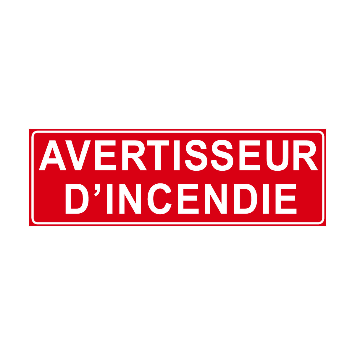 Panneau Incendie - Avertisseur d'incendie | GRAVURE CONCEPT
