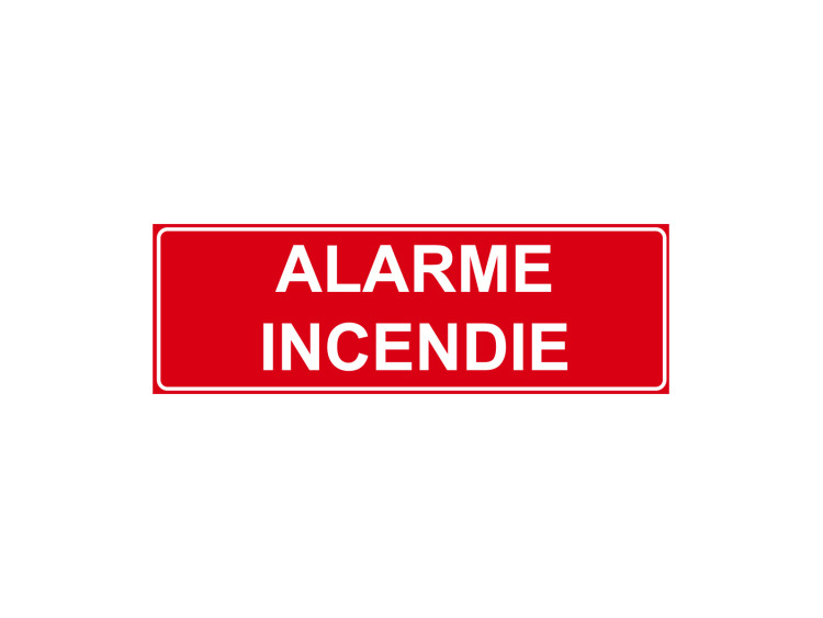 Panneau Incendie - Alarme incendie | GRAVURE CONCEPT