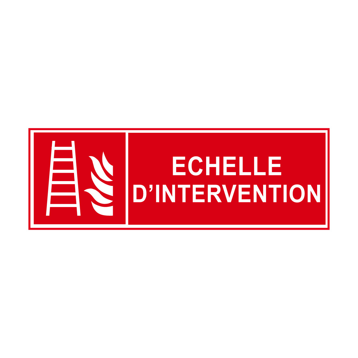 Panneau Incendie - Echelle d'intervention | GRAVURE CONCEPT