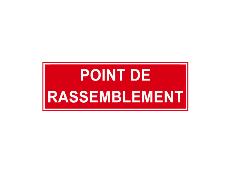 Panneau Incendie - Point de rassemblement | GRAVURE CONCEPT